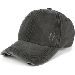styleBREAKER "Ponytail Baseball Cap Used Look" 1 Stk.