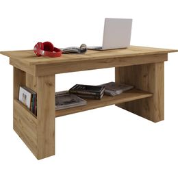 Couchtisch Vcm "Holz Couchtisch Kobila h&ouml;henverstellbar ausziehbar", braun (honig, eiche), B:115cm T:58cm, Tische, Couchtisch