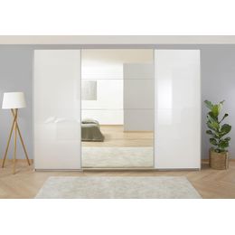 Kleiderschrank OTTO HOME "Mehrzweckschrank Aktenschrank M&ouml;bel Mietswohnung Schlafzimmer KOLUNA", wei&szlig; (alpinwei&szlig;, hochglanz wei&szlig;), B:315cm H:229cm T:62cm, Holzwerkstoff, Schr&auml;nke, Kleiderschrank, Breiten 203/271/315/360cm H&ouml;hen 210/229 Hochglanzfront MADE IN GERMANY