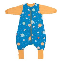 Babyschlafsack SCHLUMMERSACK "Schlafsack mit F&uuml;&szlig;en 1.0 Tog", Baby, Gr. L: 100cm, orange (space), Obermaterial: 100% Baumwolle CO., Schlafs&auml;cke