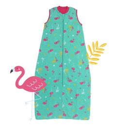 Babyschlafsack SCHLUMMERSACK "Schlafsack ohne F&uuml;&szlig;en 1.0 Tog" Gr. 110, pink (flamingo), Schlafs&auml;cke, Baby, L: 110cm, Obermaterial: 100% Baumwolle CO(Bio)., L:110cm