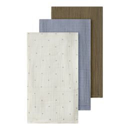 Multifunktionstuch LIL' ATELIER "NBNISLEYS 3PACK NAPPIES LIL NOOS", Baby, bunt (turtledove aop:sepia tint, sleet), Web, Baumwolle, bedruckt, Modet&uuml;cher Multifunktionstuch, aus Baumwolle, bequeme Passform, mit Blumenmuster und Uni-Look