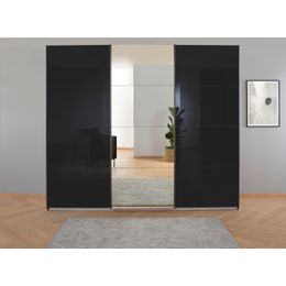 Kleiderschrank OTTO HOME "Mehrzweckschrank Aktenschrank M&ouml;bel Mietswohnung Schlafzimmer KOLUNA", grau (graumetallic, glas basalt), B:271cm H:229cm T:62cm, Holzwerkstoff, Schr&auml;nke, Kleiderschrank, Breiten 203/271/315/360 cm H&ouml;hen 210/229 Glas-Front MADE IN GERMANY