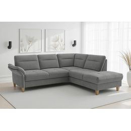 Sit & More Ecksofa SIT & MORE "Pamela", beige (anthrazit), B:218cm H:90cm T:212cm, 100% Polyester, Sofas, Ecksofa