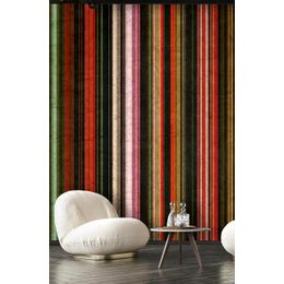 Fototapete marburg "Ola", bunt (schwarz, rot, gr&uuml;n), B:2,12m L:2,7m, Vlies, Tapeten, moderne Tapete f&uuml;r Wohnzimmer Schlafzimmer K&uuml;che