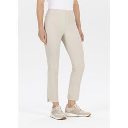Stoffhose Stehmann, Damen, Gr. 34, N-Gr, kalk,124, Web, Obermaterial: 65% Baumwolle, 31% Polyamid, 4% Elasthan, unifarben, regular fit kn&ouml;chelfrei, Hosen Stoffhose, Sommerhose im Four-Pocket Style