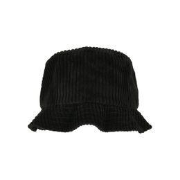 Sonnenhut Flexfit "Flexfit Accessoires Big Corduroy Bucket Hat", Damen, Gr. onesize, schwarz, 100% Baumwolle, H&uuml;te