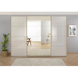 Kleiderschrank OTTO HOME "Mehrzweckschrank Aktenschrank M&ouml;bel Mietswohnung Schlafzimmer KOLUNA", wei&szlig; (eiche artisan, glas beige (champagner)), B:315cm H:229cm T:62cm, Holzwerkstoff, Schr&auml;nke, Kleiderschrank, Breiten 203/271/315/360 cm H&ouml;hen 210/229 Glas-Front MADE IN GERMANY