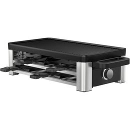WMF Raclette "Lono Selection", schwarz, silber, B:24cm H:13,2cm T:44cm, Raclettes, variable Temperatureinstellung, LED-Beleuchtung