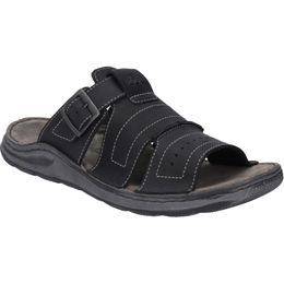 Sandale Josef Seibel "Maverick 14, schwarz", Herren, Gr. 44, schwarz, Obermaterial: 100% Rindsleder Leather cow., Schuhe Sandale