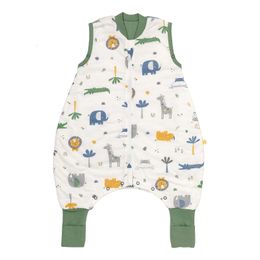 Babyschlafsack SCHLUMMERSACK "Schlafsack mit F&uuml;&szlig;en 1.0 Tog" Gr. 60, gr&uuml;n (dschungel), Schlafs&auml;cke, Baby, L: 60cm, Obermaterial: 100% Baumwolle CO., L:60cm