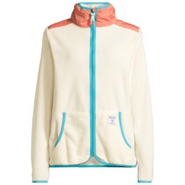 Fleecejacke SALZHAUT "Fleecejacke KL&Oacute;&Oacute;WERBLAD", Damen, Gr. S, beige (beige coral), Obermaterial: 100% Polyester PES., Jacken Fleecejacke