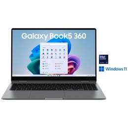 Samsung Convertible Notebook "Galaxy Book5 360 15,6'' (NP750Q) Ultra5 16 GB + 256 GB", grau, 16 GB RAM 256 GB SSD, Core Ultra 5, Windows11Home, Notebooks