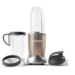 NUTRIBULLET Standmixer "Pro NB907CP - kompakter Mixer, 900W, 2 Mixbecher(700+925ml),Champagner", beige (champagner), B:14cm H:37,6cm T:14cm, Zerkleinerer, Dr&uuml;cken, drehen, mixen; starker Motor;Becher+Zubeh&ouml;r sp&uuml;lmaschinenfest
