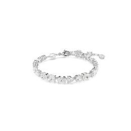 Armkette Swarovski "Schmuck Geschenk Mesmera Armband", silber (metallfarben, kristallwei&szlig;, kristallwei&szlig;), Armb&auml;nder, Damen, Metall, Armkette, mit Swarovski Kristall, Zirkonia (synth.)