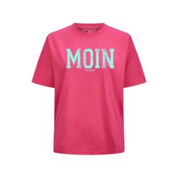 T-Shirt SALZHAUT "Shirt LEEV-MOIN", Damen, Gr. XS, pink, Obermaterial: 100% Baumwolle CO., Shirts T-Shirt