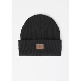 Beanie Chiemsee, Herren, schwarz beauty, 49% Baumwolle, 47% Acryl, 3% Polyester, 1% Elasthan, unifarben, M&uuml;tzen Beanie