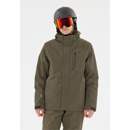 Skijacke WHISTLER "Carbon", Herren, Gr. 4XL, gr&uuml;n (khaki), 94% Polyester, 6% Elasthan, unifarben, normal, ohne Ausschnitt, Jacken Skijacke, mit wasserabweisender Membran