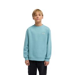 Sweatshirt Billabong "Arch Cr", Jungen, Gr. 10(140-148cm), blau (blau haze), Obermaterial: 55% Baumwolle, 25% Baumwolle, 20% Polyester., Sweatshirts Sweatshirt