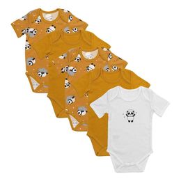 Kurzarmbody SCHLUMMERSACK "Body", Jungen, Gr. 62, N-Gr, gelb (panda), Obermaterial: 100% Baumwolle CO(Bio)., Bodys