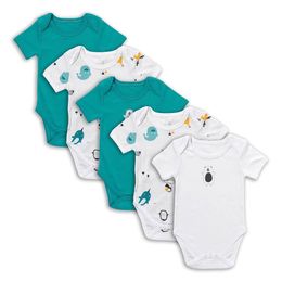 Kurzarmbody SCHLUMMERSACK "Body", Jungen, Gr. 62, N-Gr, wei&szlig; (polarfreunde), Obermaterial: 100% Baumwolle CO(Bio)., Bodys