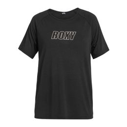 Trainingsshirt Roxy "Everyday Flow", Damen, Gr. S, schwarz, 65% Polyester, 35% Viskose, Shirts