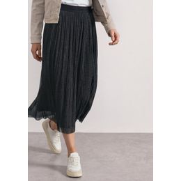 Meshrock Street One, Damen, Gr. 40, schwarz (molten earth), Stoff, Obermaterial: 95% Polyester, 5% Elasthan. Futter: 100% Viskose, unifarben, normal wadenlang, R&ouml;cke, mit Mesh