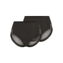 Shapingslip YSABEL MORA, Damen, Gr. M, schwarz, Obermaterial: 73% Polyamid, 27% Elasthan, k&ouml;rpernah, Unterhosen, elastisch, Mesh, mittlerer Form-Effekt, T&uuml;ll