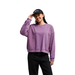 Sweatshirt Quiksilver "Sunway Block", Damen, Gr. L, lila (grape jam), Obermaterial: 100% Baumwolle., Sweatshirts Sweatshirt