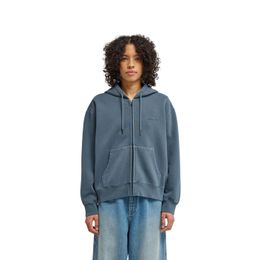 Hoodie Element "Lowcase Pigment", Damen, Gr. L, blau (schwarz slate), Obermaterial: 50% Baumwolle, 30% Baumwolle, 20% Polyester., Sweatshirts Hoodie