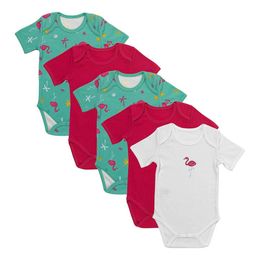 Kurzarmbody SCHLUMMERSACK "Body", Jungen, Gr. 62, N-Gr, pink (flamingo), Obermaterial: 100% Baumwolle CO(Bio)., Bodys