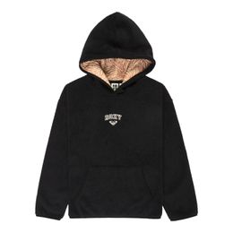 Fleecepullover Roxy "My Oh My", M&auml;dchen, Gr. 6(115-120cm), schwarz (anthrazit), Obermaterial: 100% Polyester., Sweatshirts Fleecepullover