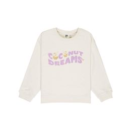 Sweatshirt Roxy "Morning Hike Terry", M&auml;dchen, Gr. 12(148-156cm), coconut milk, Obermaterial: 55% Baumwolle, 25% Baumwolle, 20% Polyester., Sweatshirts Sweatshirt