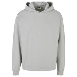Kapuzenpullover Urban Classics "Urban Classics Herren Organic Loose Hoody", Herren, Gr. L, grau (lightasphalt), 100% Baumwolle, unifarben, oversize, ohne Ausschnitt, Pullover Kapuzenpullover