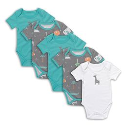 Kurzarmbody SCHLUMMERSACK "Body", Jungen, Gr. 62, N-Gr, grau (safari), Obermaterial: 100% Baumwolle CO(Bio)., Bodys