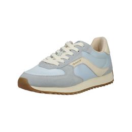 Sneaker Gant "Gant Sneaker Veloursleder/Textil", Damen, Gr. 37, hellblau, Textil, Veloursleder, Schuhe Sneaker