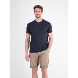 V-Shirt Lerros "T-Shirt mit sportlichem V-Ausschnitt aus reiner Baumwolle", Jungen, Gr. L, classic navy, 100% Baumwolle, V-Ausschnitt, Shirts
