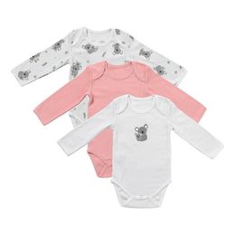 Langarmbody SCHLUMMERSACK "Body", Jungen, Gr. 68, N-Gr, rosa (koala), Obermaterial: 100% Baumwolle CO(Bio)., Bodys
