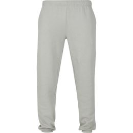 Jogginghose Urban Classics "Urban Classics Basic Essential Sweatpants", Herren, Gr. L, US-Gr&ouml;&szlig;en, grau (lightasphalt), 50% Baumwolle, 50% Polyester, unifarben, loose fit, Hosen Jogginghose