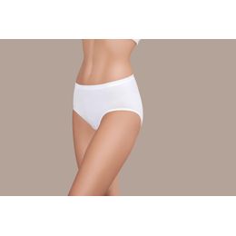 Midislip Speidel, Damen, Gr. 40, wei&szlig;, Jersey, Obermaterial: 95% Baumwolle, 5% Elasthan, unifarben, k&ouml;rpernah, Unterhosen