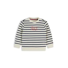 Sweatshirt Tommy Hilfiger, M&auml;dchen, Gr. 62, ancient wei&szlig; stripes, Jersey, Obermaterial: 95% Baumwolle, 5% Elasthan, gestreift, regular fit normal, Rundhals, eingesetzt Rippb&uuml;ndchen, Sweatshirts Sweatshirt, f&uuml;r Babys
