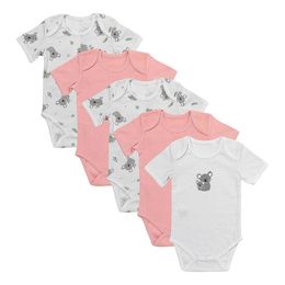 Kurzarmbody SCHLUMMERSACK "Body", Jungen, Gr. 62, N-Gr, rosa (koala), Obermaterial: 100% Baumwolle CO(Bio)., Bodys