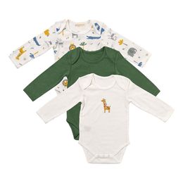 Langarmbody SCHLUMMERSACK "Body", Jungen, Gr. 62, N-Gr, gr&uuml;n (dschungel), Obermaterial: 100% Baumwolle CO(Bio)., Bodys