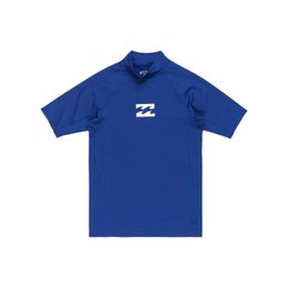 Rash Guard Billabong "Waves All Day", Kinder, Gr. S, schwarz cobalt, 85% Polyester, 15% Elasthan, Shirts