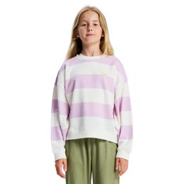 Sweatshirt Roxy "Little Things", M&auml;dchen, Gr. 10(140-148cm), crocus petal strictly stripe, Obermaterial: 60% Baumwolle, 40% Polyester., Sweatshirts Sweatshirt