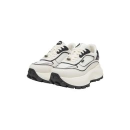 Trainingsschuh Buffalo "Buffalo MANHATTEN ONE", Damen, Gr. 37, wei&szlig;, schwarz, Polyurethan, Schuhe
