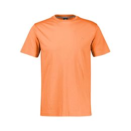 Rundhalsshirt Lerros "T-Shirt mit Rundkragen aus weicher Baumwolle, gro&szlig;e Gr&ouml;&szlig;en", Jungen, Gr. 3XL, orange (pale papaya), 100% Baumwolle, Rundhals, Shirts Rundhalsshirt