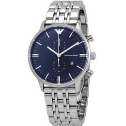 Emporio Armani AR80013 Blaues Zifferblatt Chronograph Herrenuhr