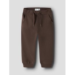 Sweathose name it "NMMOBEAR NREG SWEAT PANT UNB NOOS", Jungen, Gr. 104, N-Gr, braun (french roast), Hosen Sweathose
