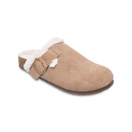 Sandale Roxy "Zeliah", Damen, Gr. 10 (41), beige (taupe), Obermaterial: 98% Leder, 2% Metall, Futter: 100% Textil, Laufsohle: 100% gesch&auml;umtes Gummi., Schuhe Sandale